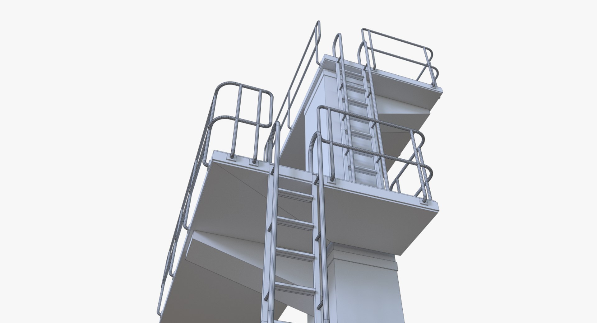 Diving Tower 3d Obj