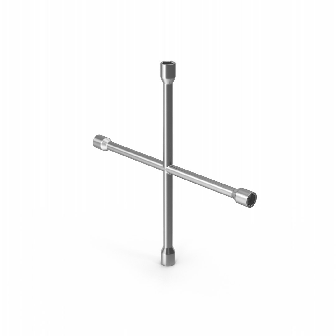 3D Wheel Cross Wrench - TurboSquid 1981993
