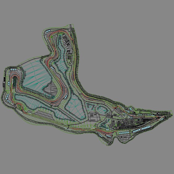track spa francorchamps 3d model