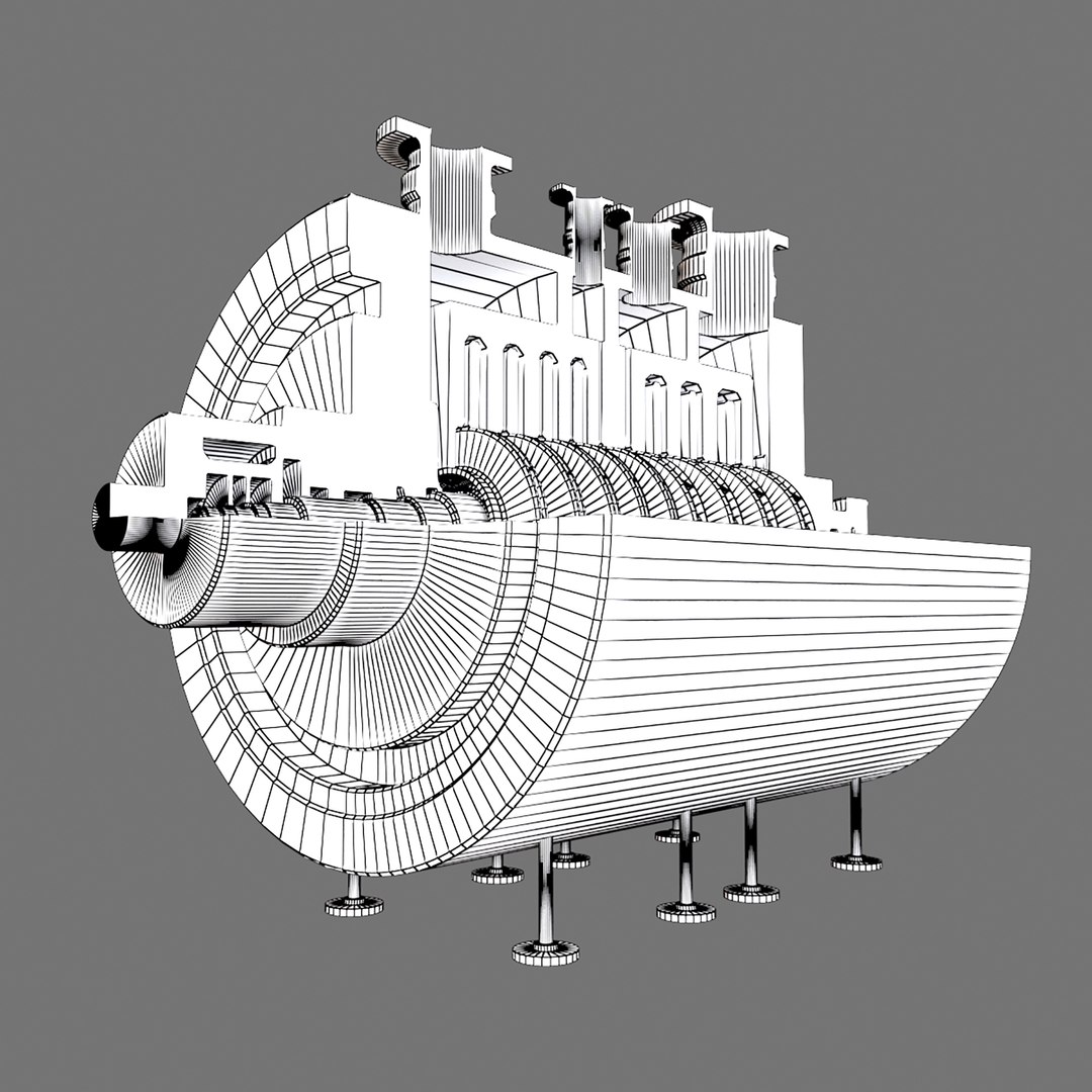 3D Centrifugal Compressor Model - TurboSquid 1854083
