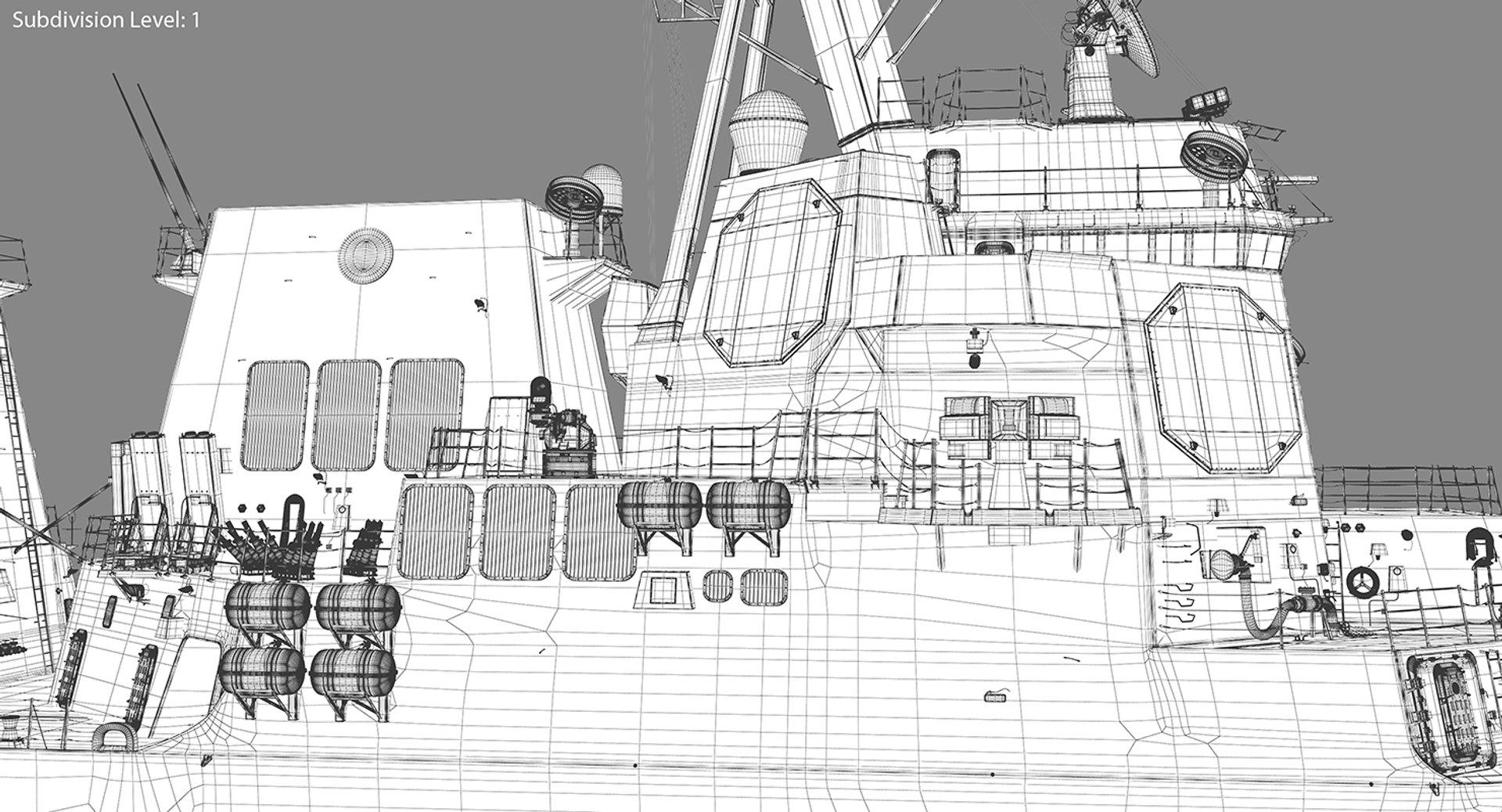 uss pinckney 3d model
