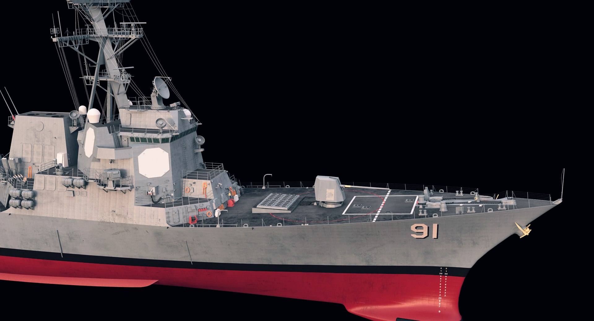 Uss Pinckney 3d Model