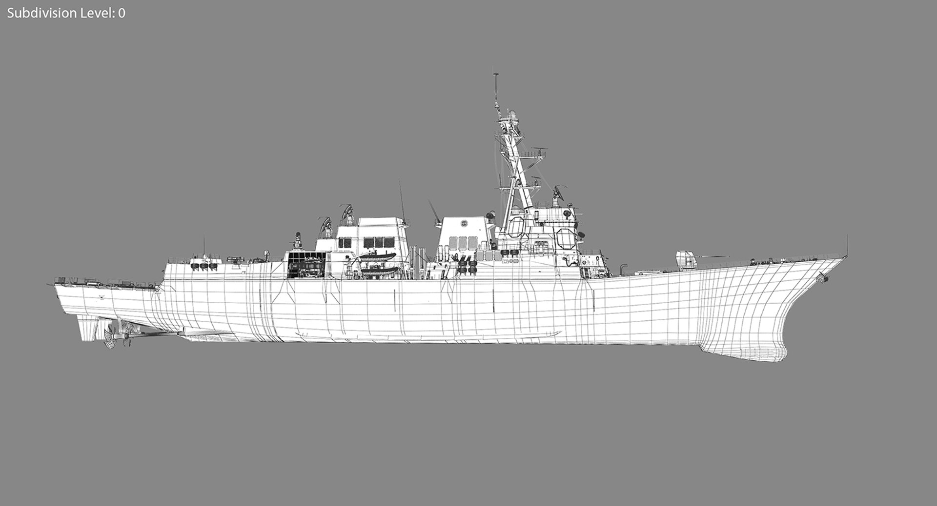 uss pinckney 3d model