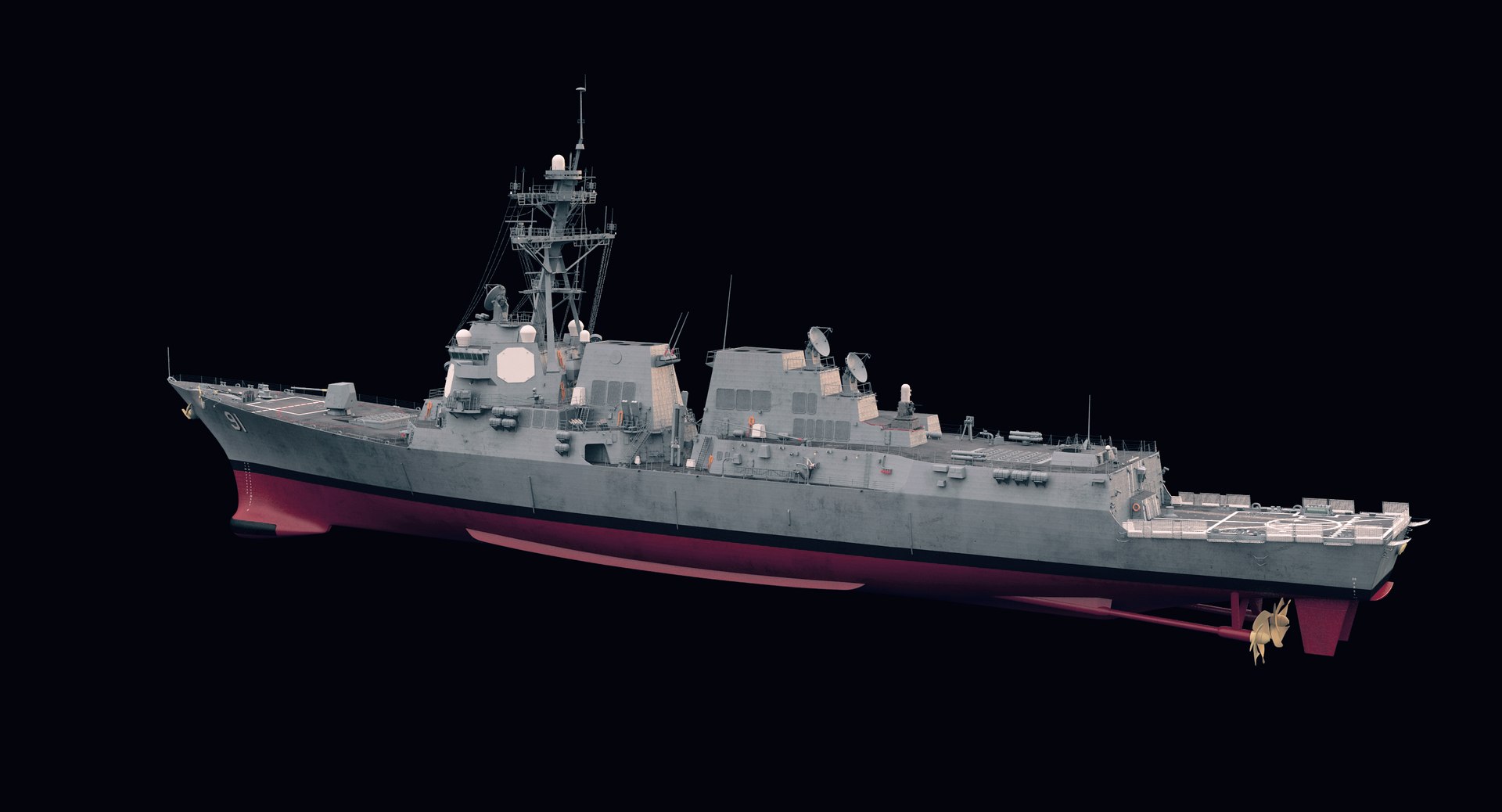 uss pinckney 3d model