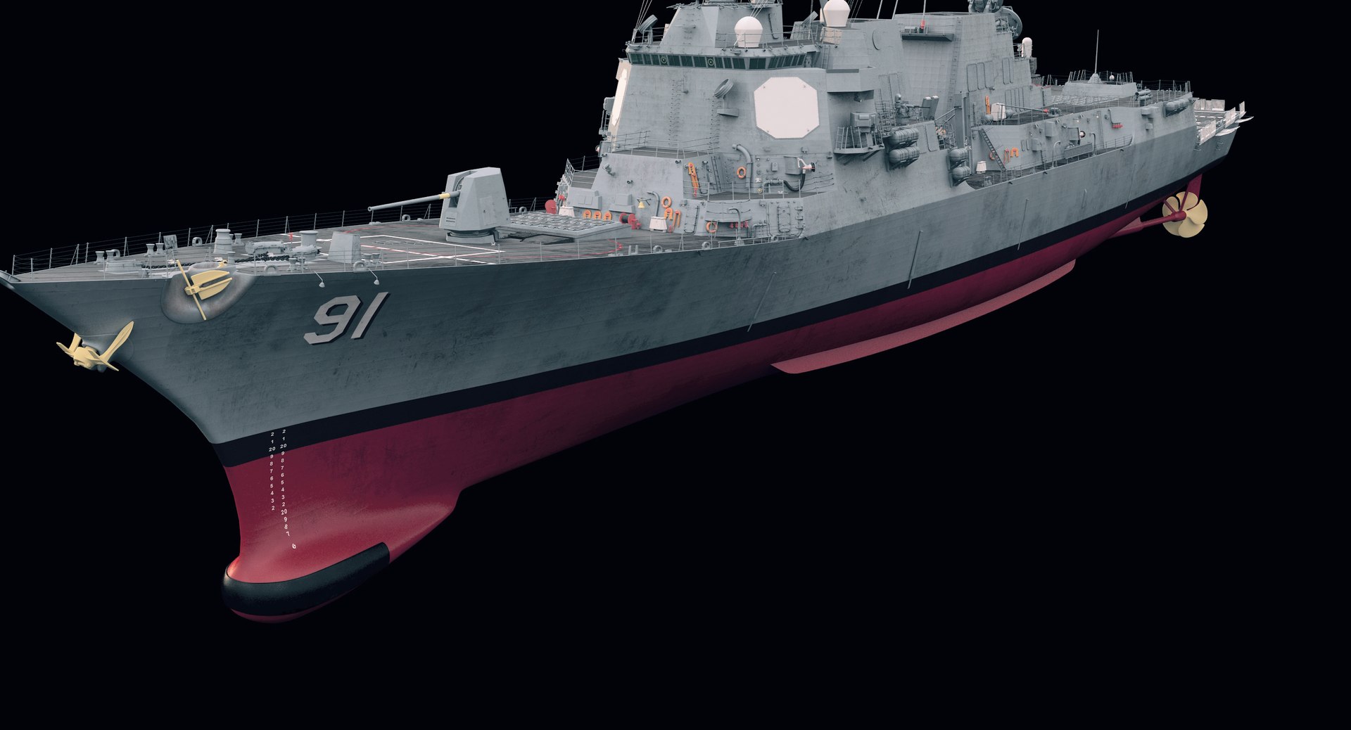 uss pinckney 3d model