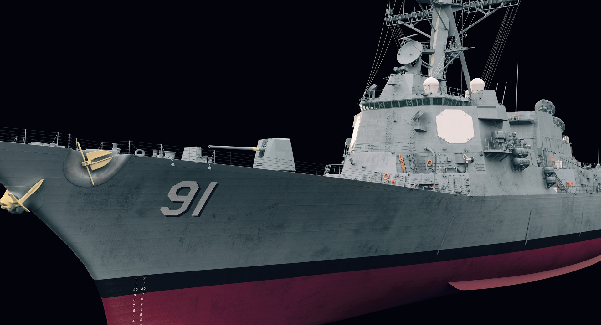 uss pinckney 3d model