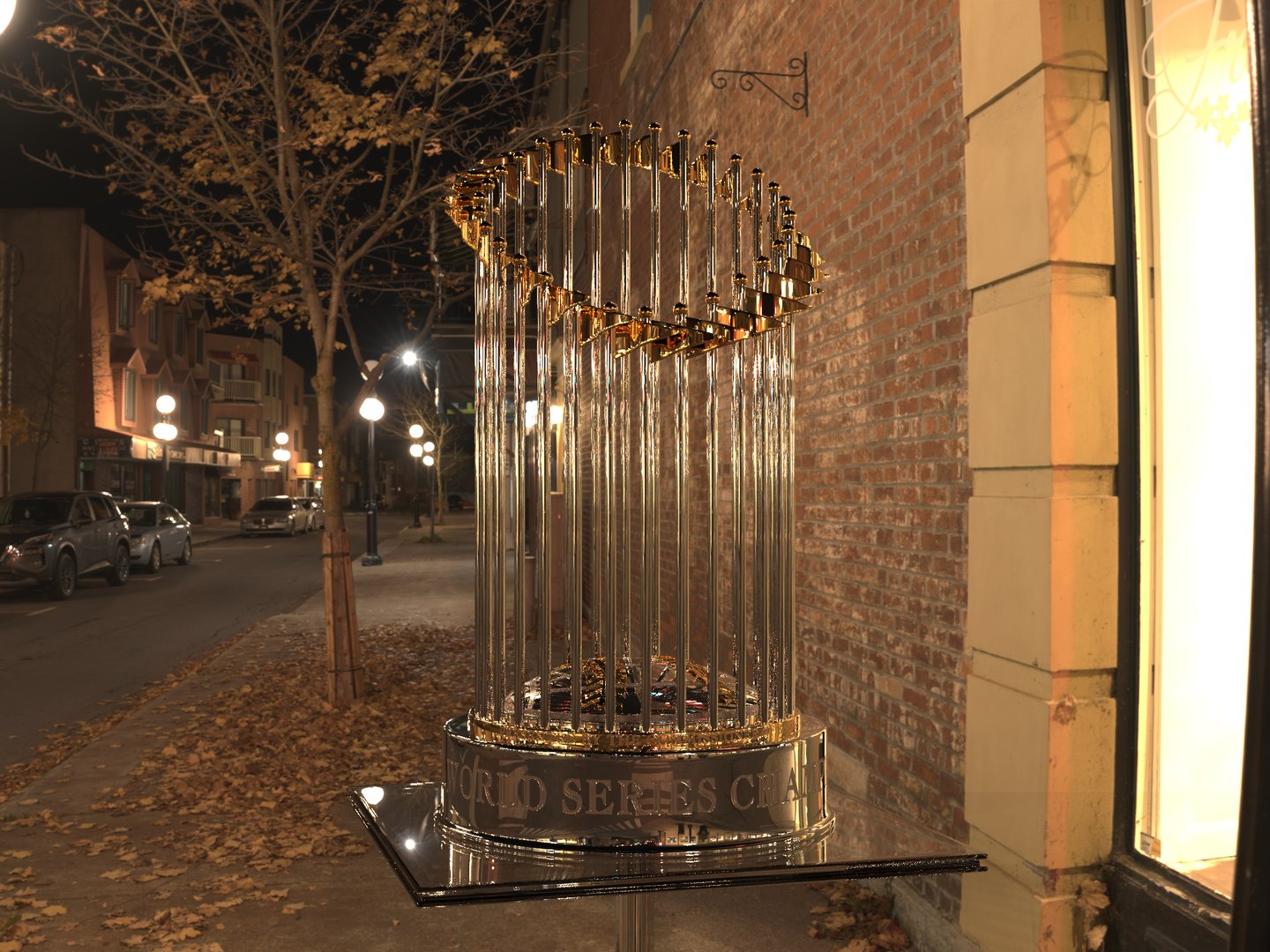 3D Model MLB Baseball World Series Champions Trophy Award - TurboSquid ...