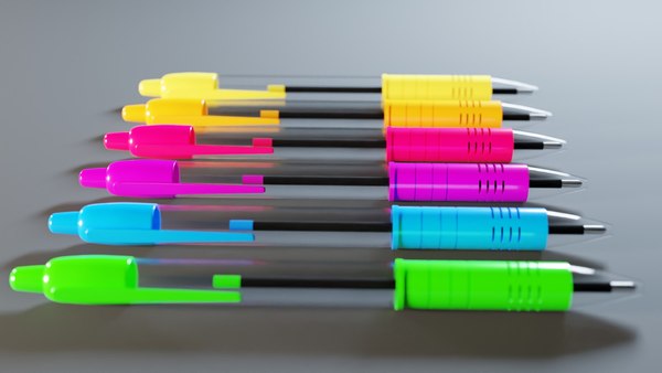 3D Colored Pens model - TurboSquid 1775357