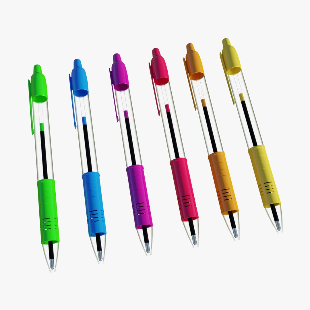 3D Colored Pens model - TurboSquid 1775357