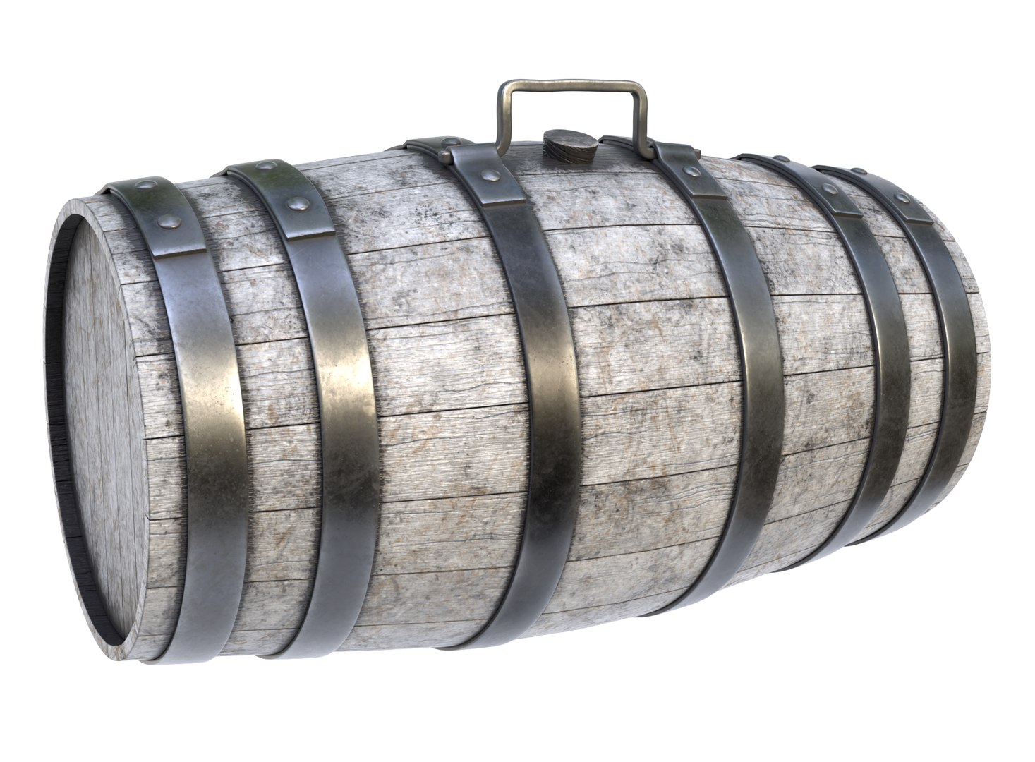 Barrel Wooden 02 3D Model - TurboSquid 2208437