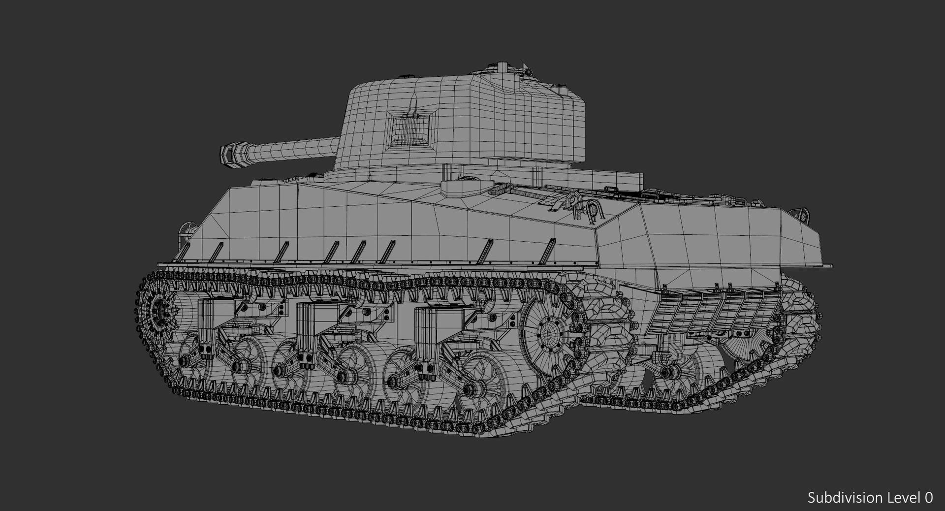 M4a4 sherman tank model - TurboSquid 1200690
