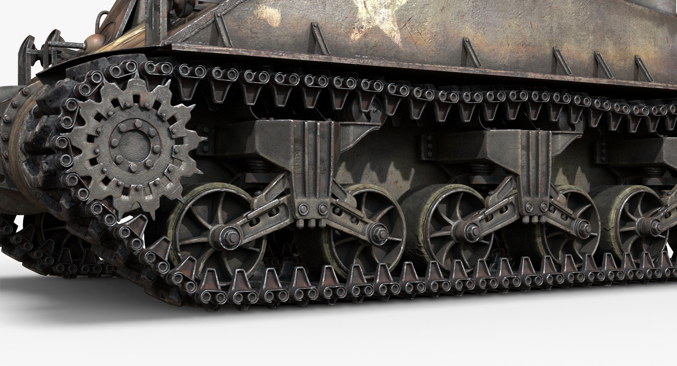M4a4 sherman tank model - TurboSquid 1200690