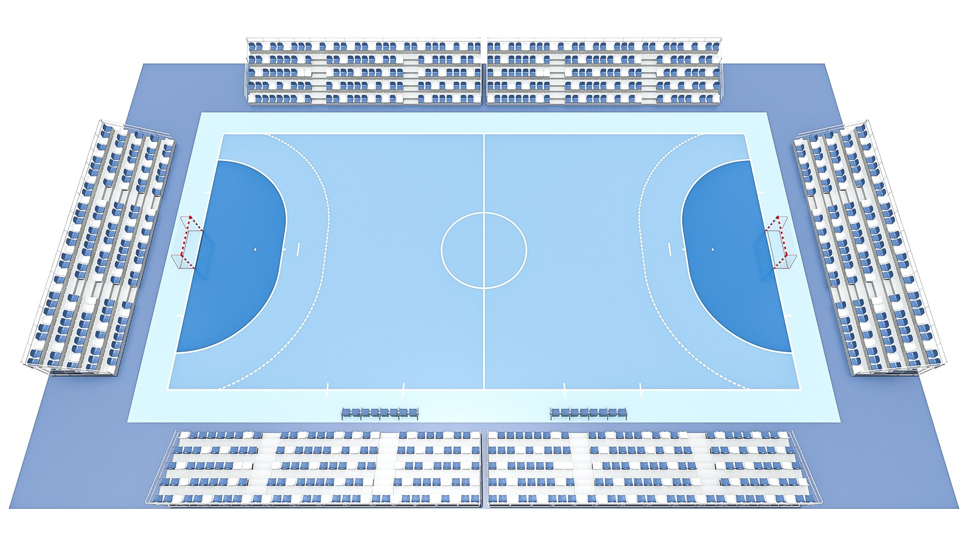 3D Model Handball Court 02 - TurboSquid 2230799