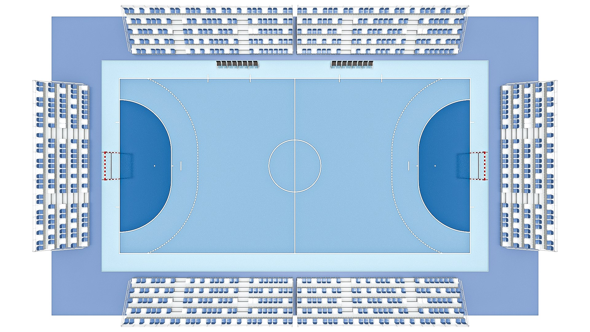 3D Model Handball Court 02 - TurboSquid 2230799