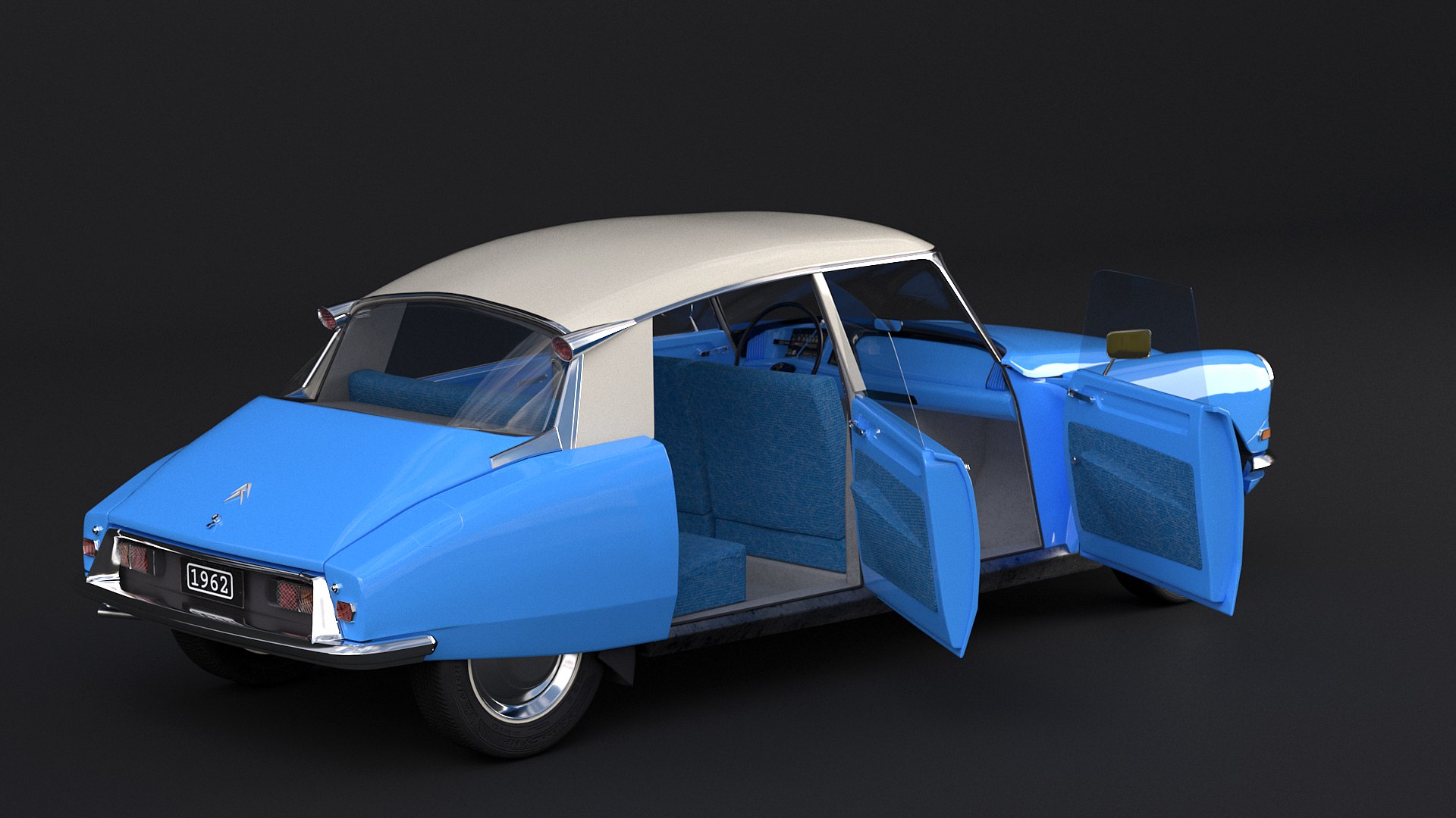 3D Citroen DS 19 Model - TurboSquid 2069173