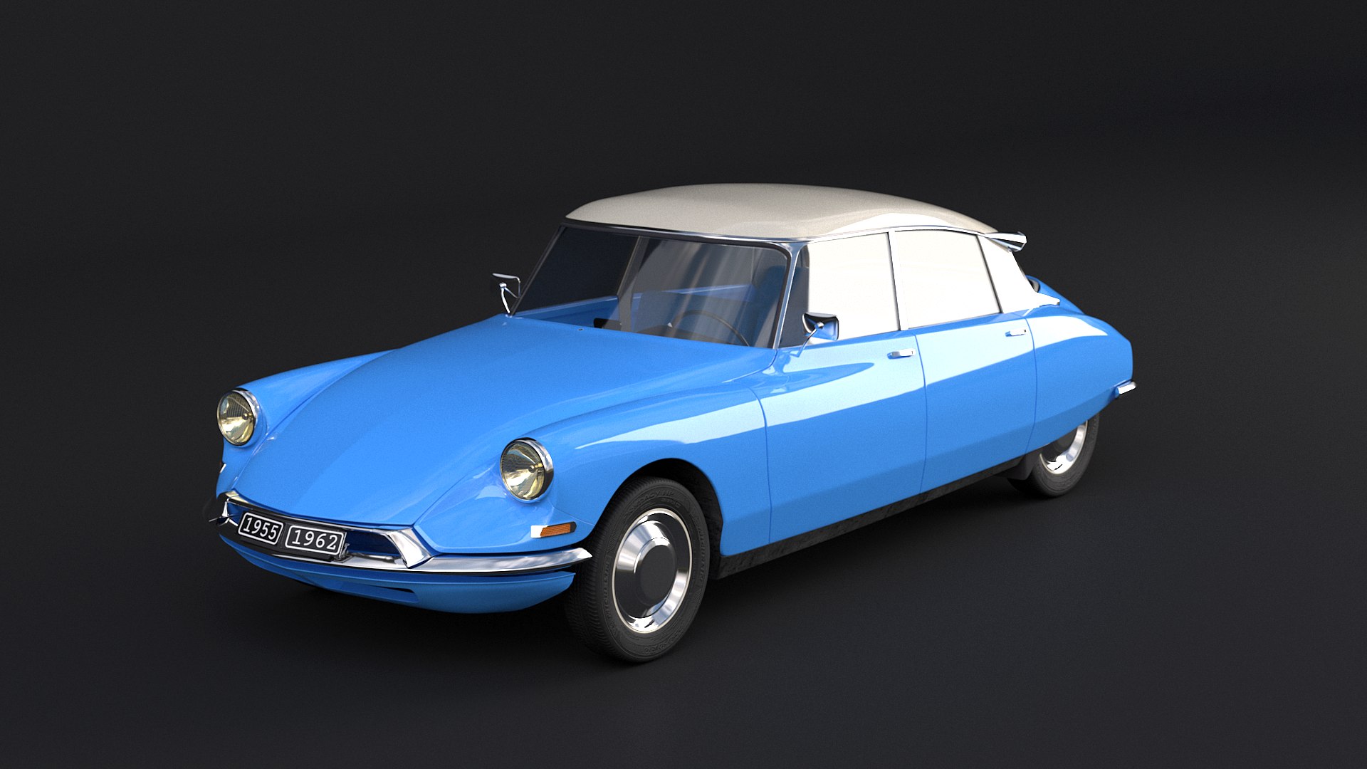 3D Citroen DS 19 Model - TurboSquid 2069173