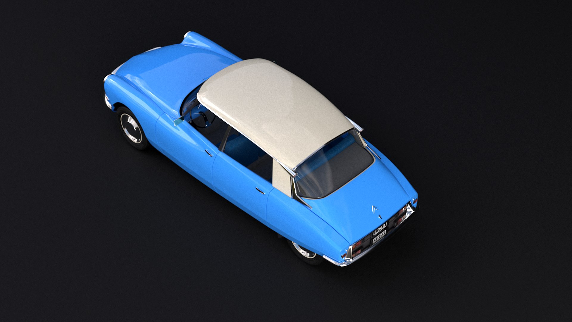 3D Citroen DS 19 Model - TurboSquid 2069173