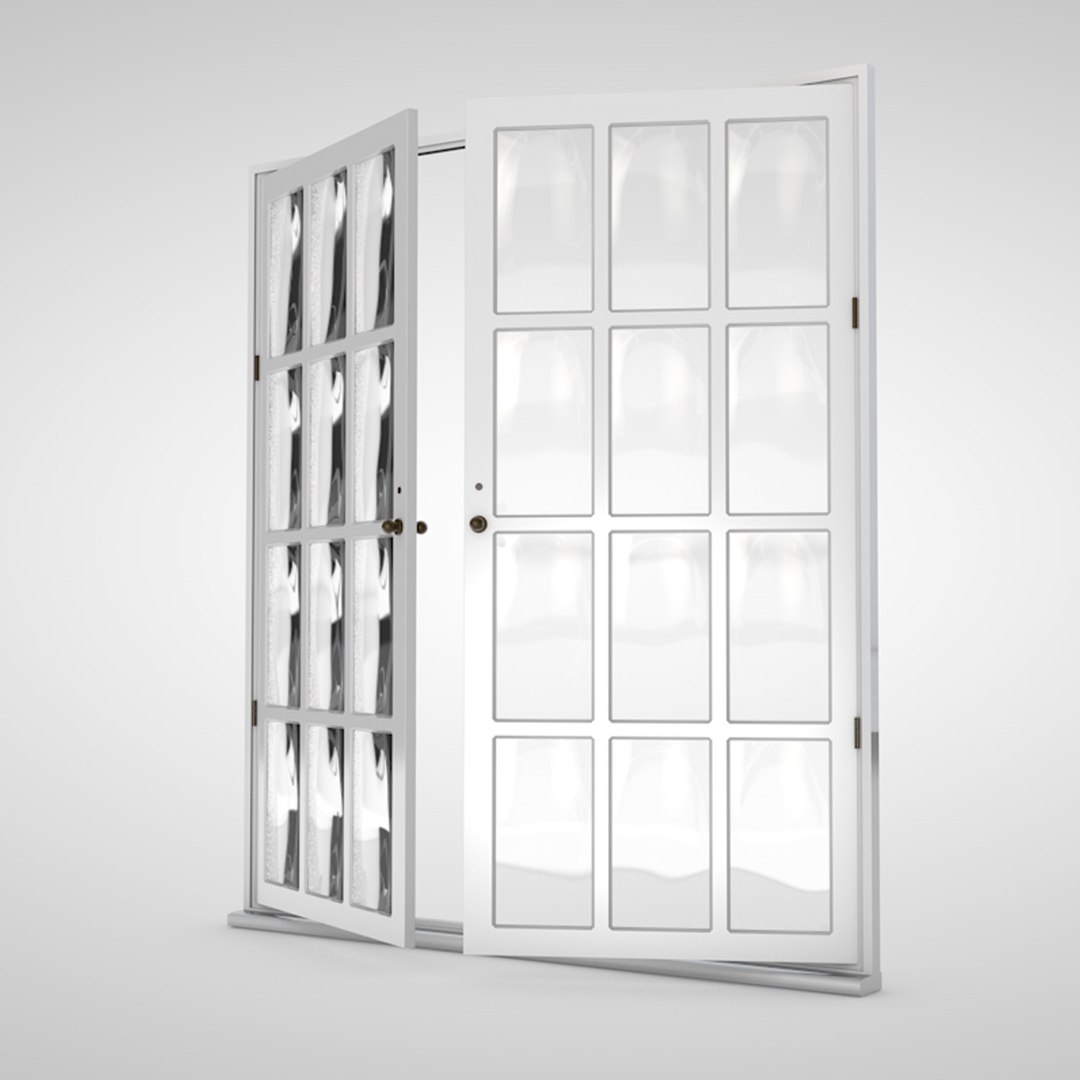 3d French Doors