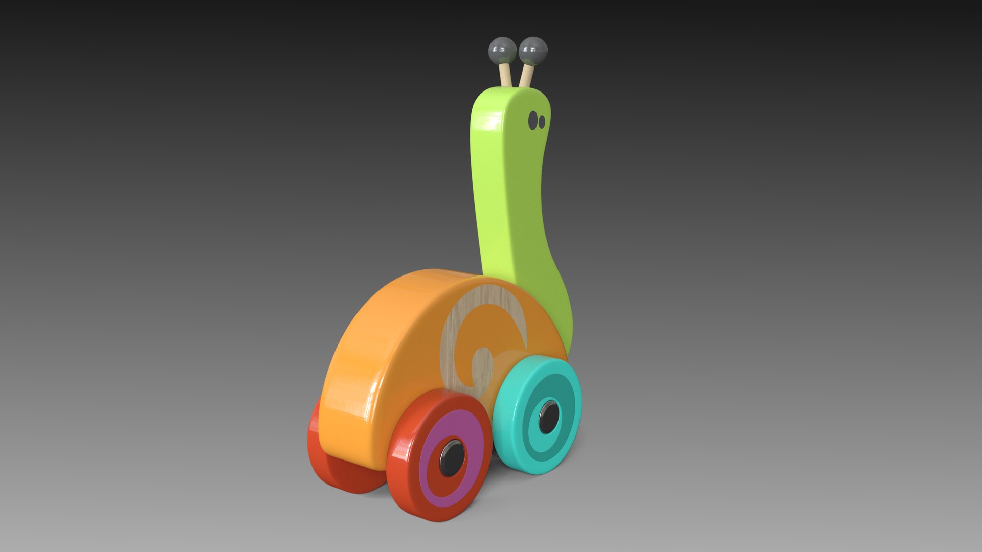 Toy Snail 3D Model - TurboSquid 1524341