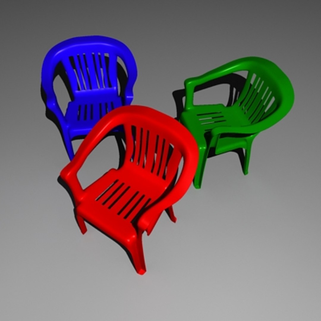 Plastic Chair 3d Model