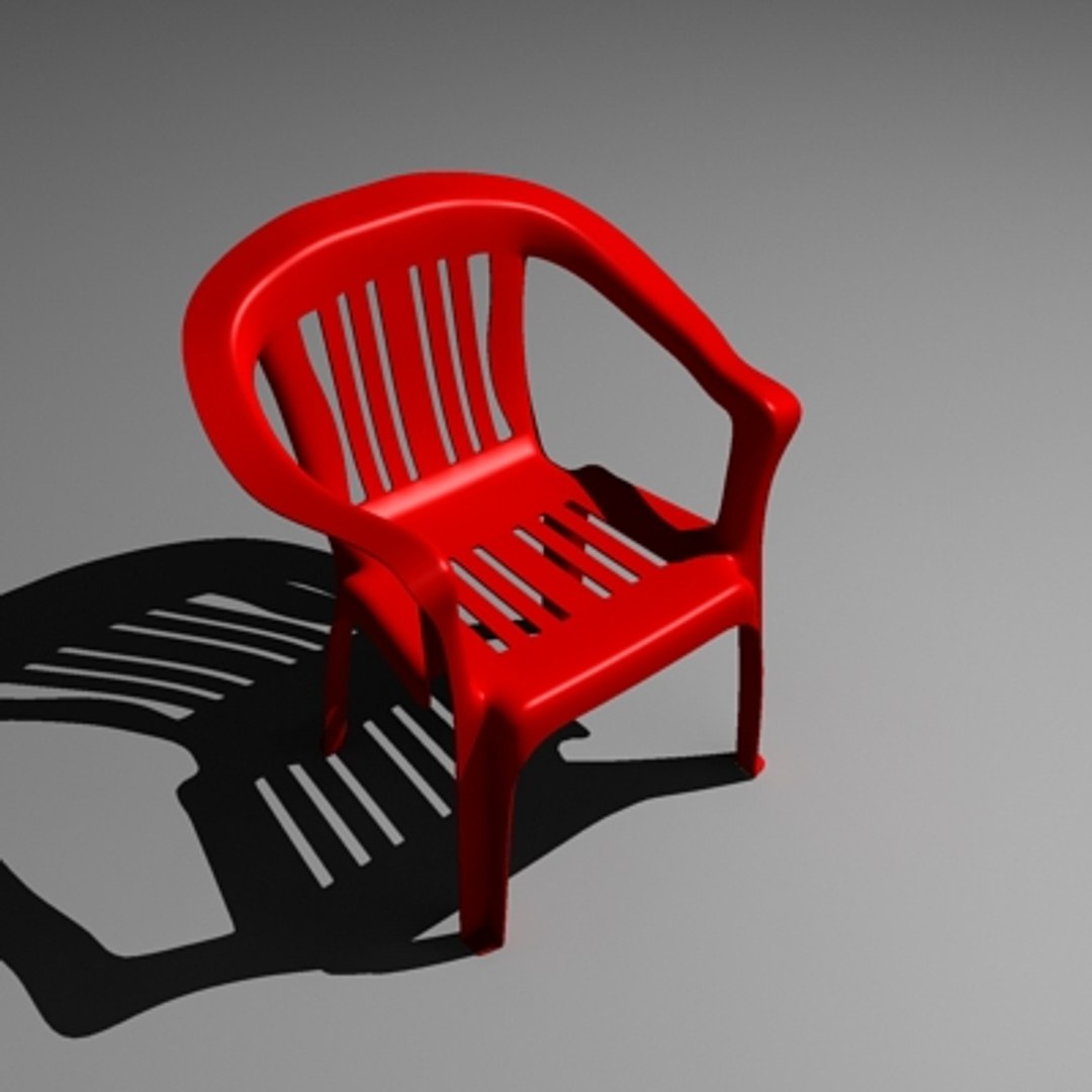 Plastic Chair 3d Model