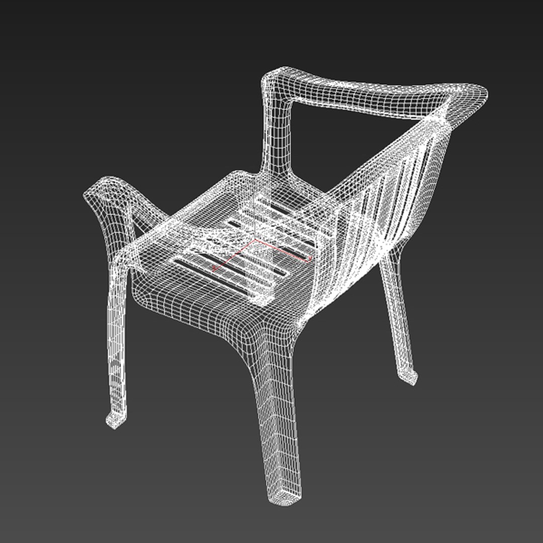 Plastic Chair 3d Model