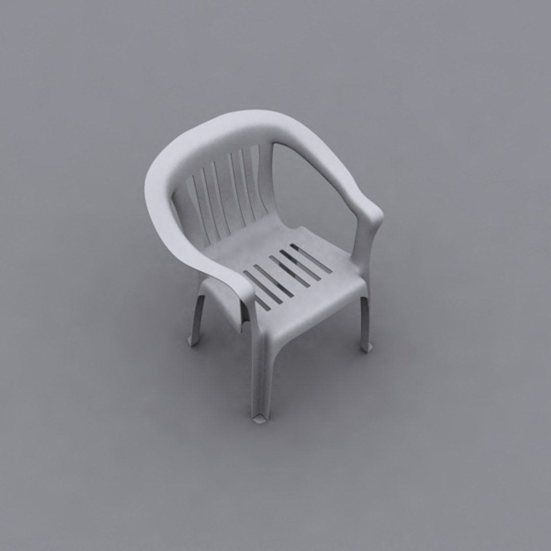 Plastic Chair 3d Model