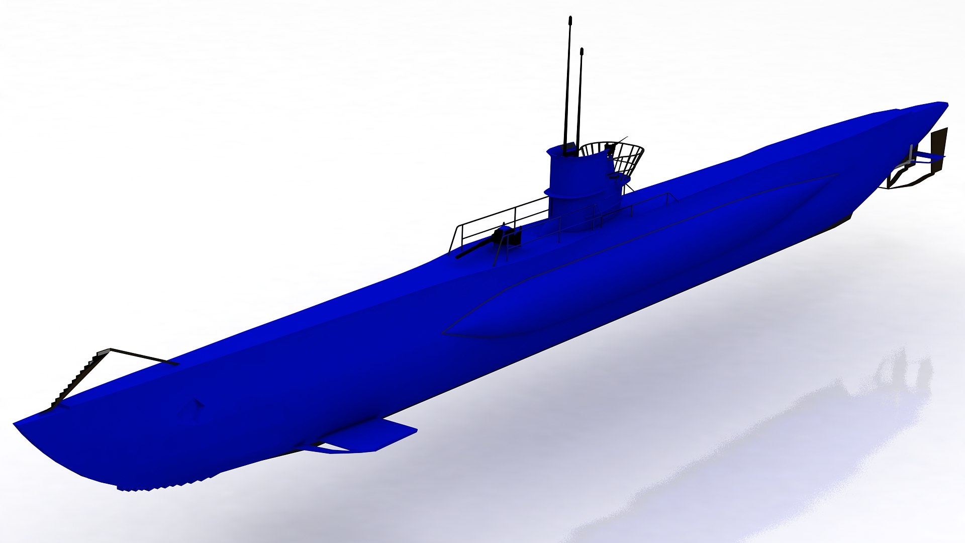 U Boat Type VII B Submarine3D模型 - TurboSquid 1928700