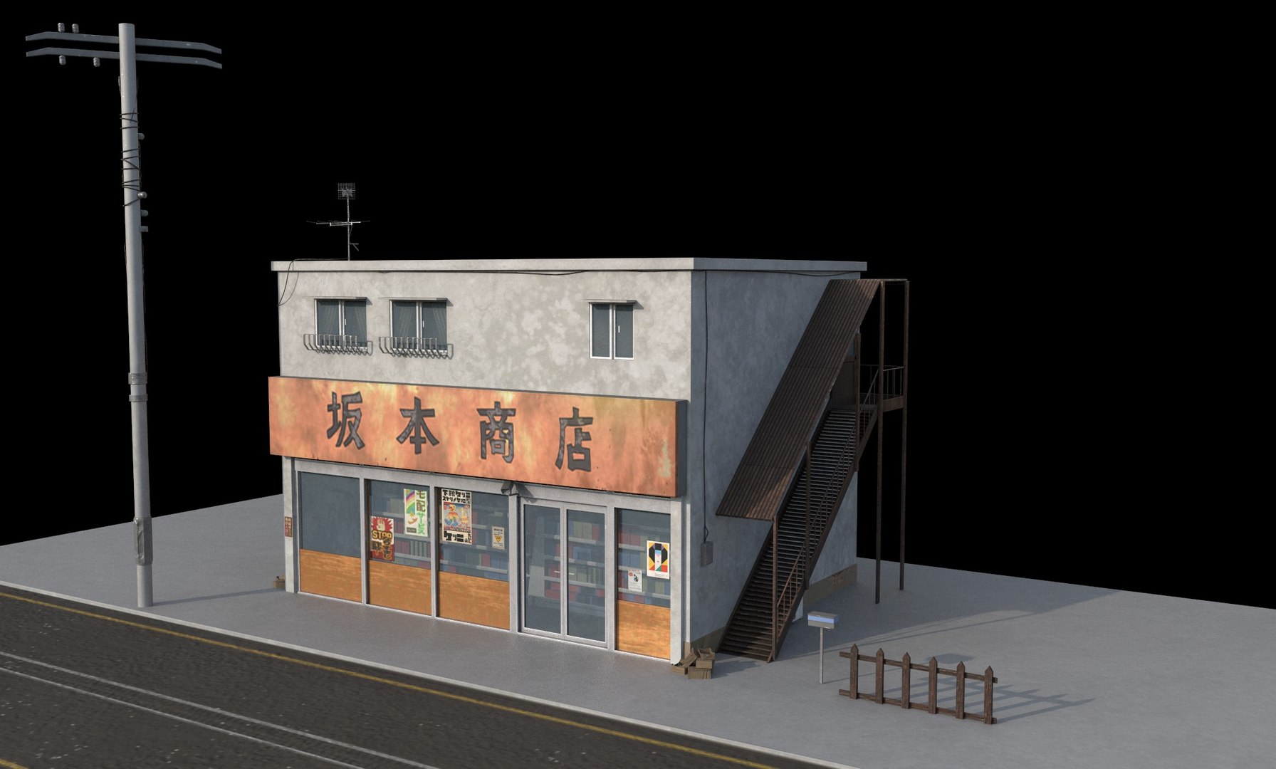 3D Model Sakamoto Days Store - Convenience Store- Japanese Store- Stl ...
