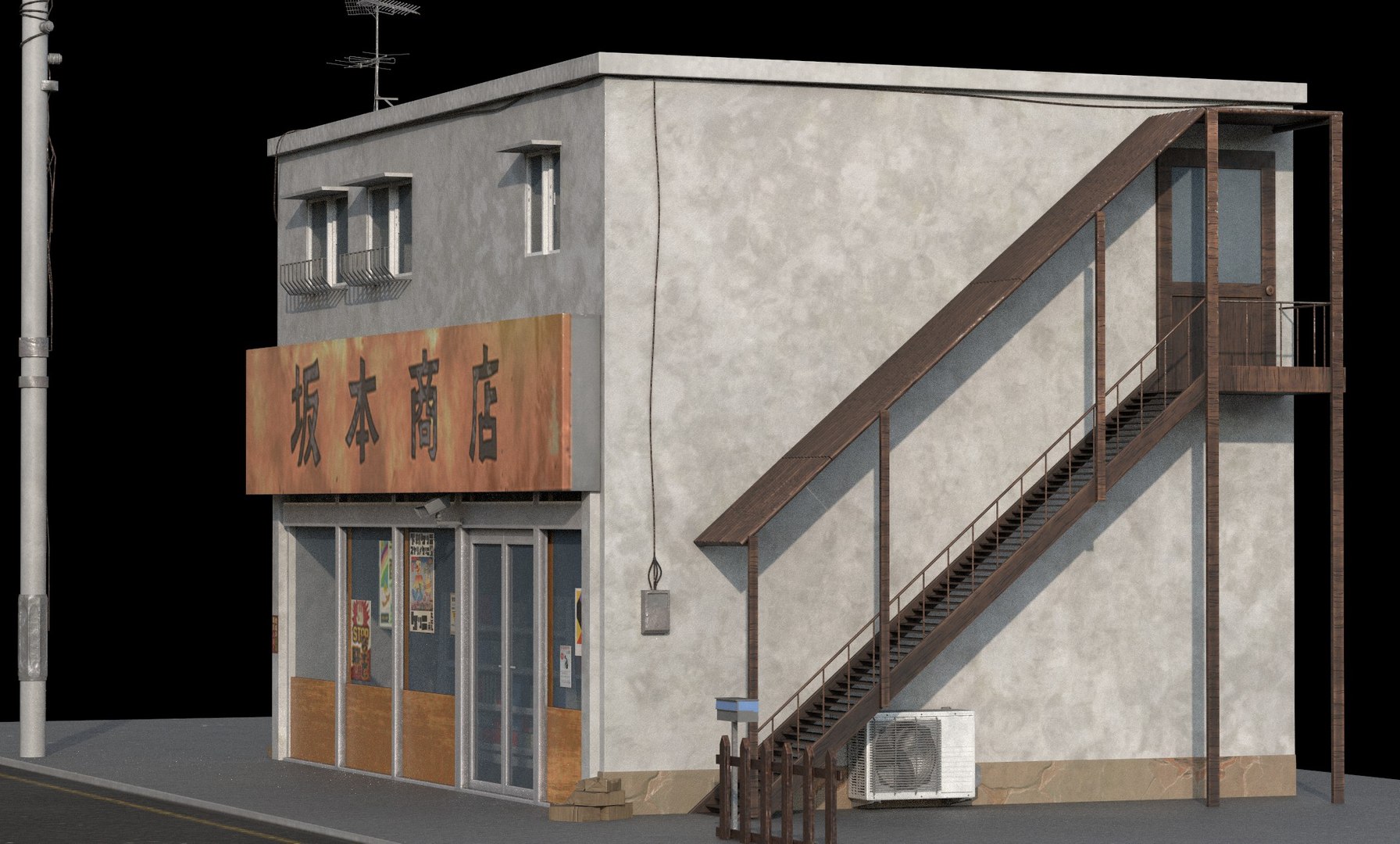 3D Model Sakamoto Days Store - Convenience Store- Japanese Store- Stl ...