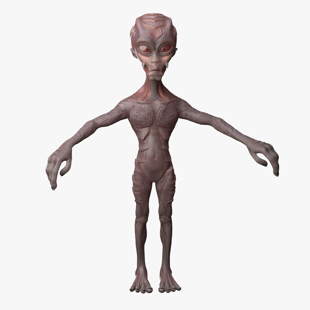3D Alien Model - TurboSquid 2257953