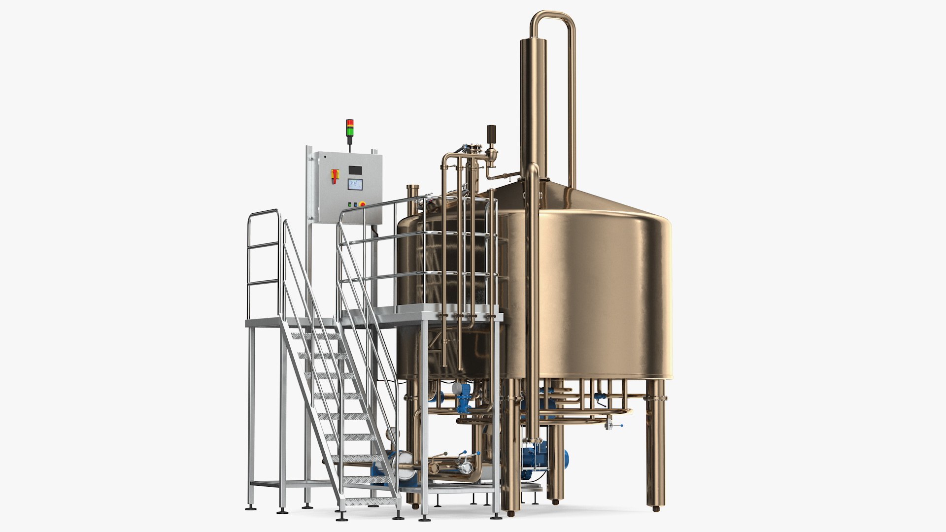 Alcohol production plant 3D model - TurboSquid 1633888