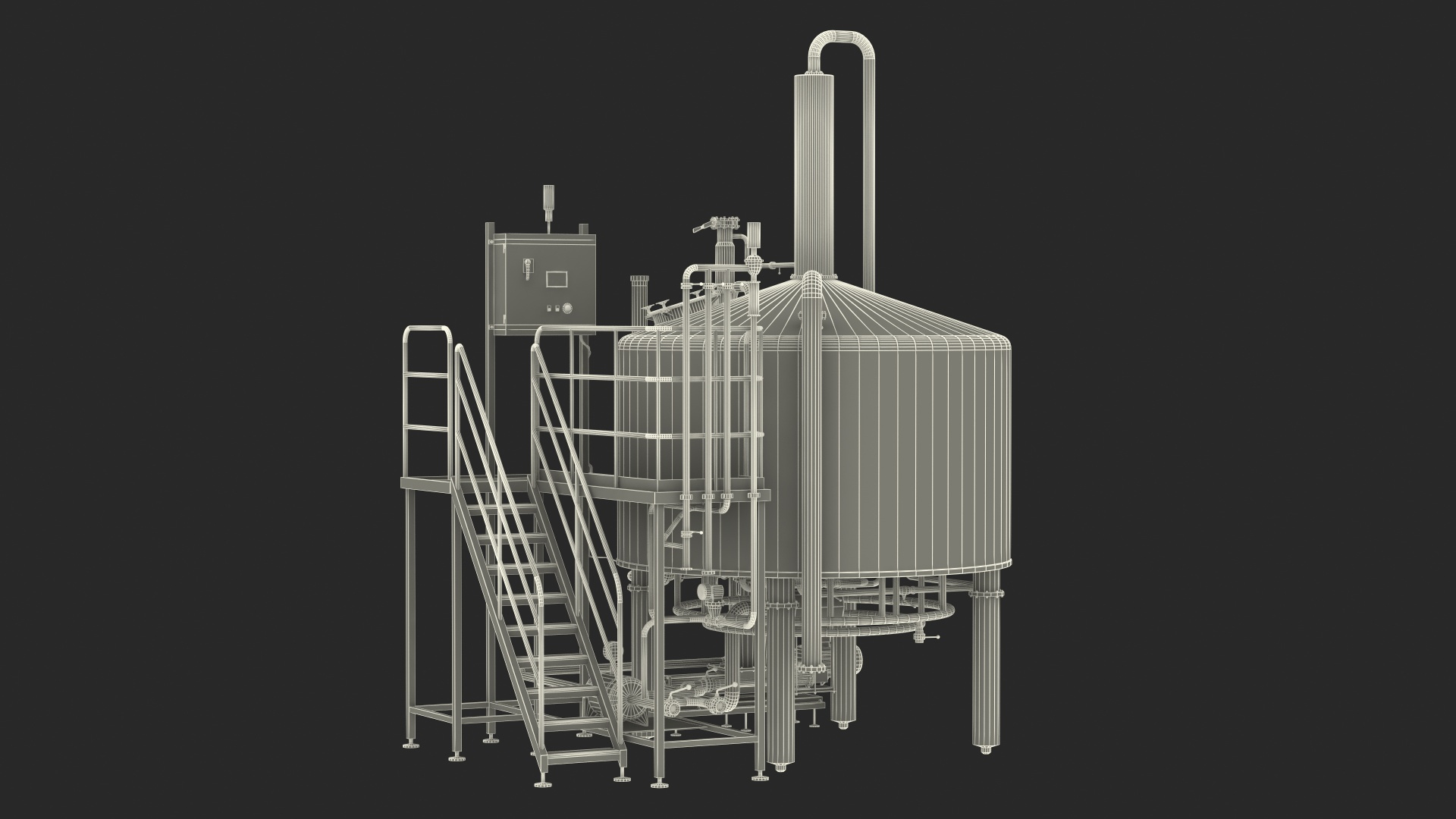 Alcohol Production Plant 3D Model - TurboSquid 1633888