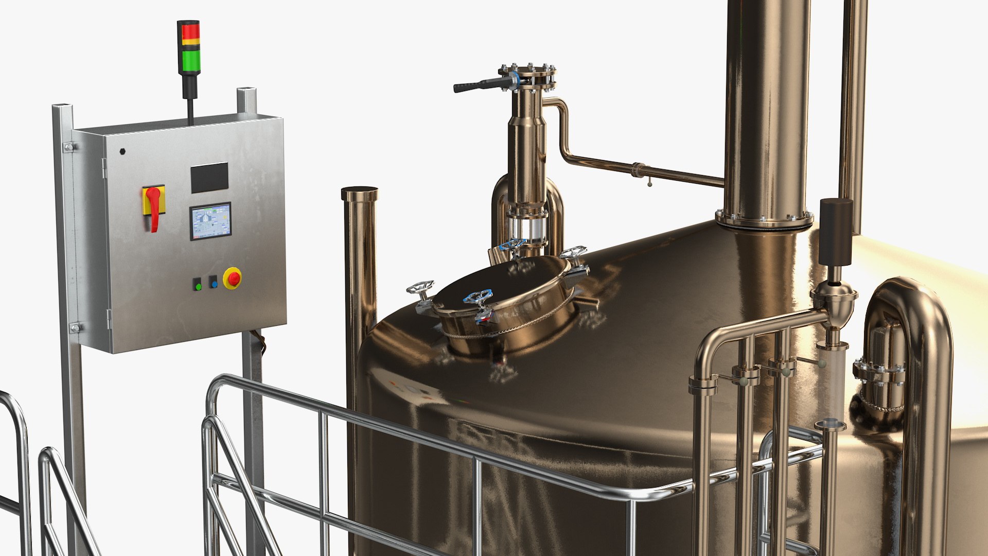 Alcohol production plant 3D model - TurboSquid 1633888