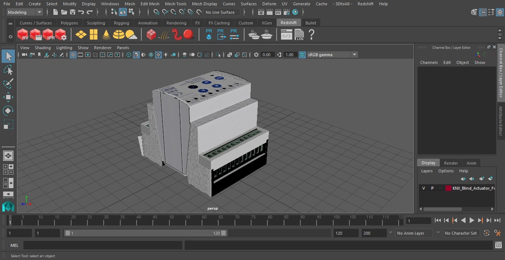KNX Blind Actuator Four Gang 3D Model - TurboSquid 1892997