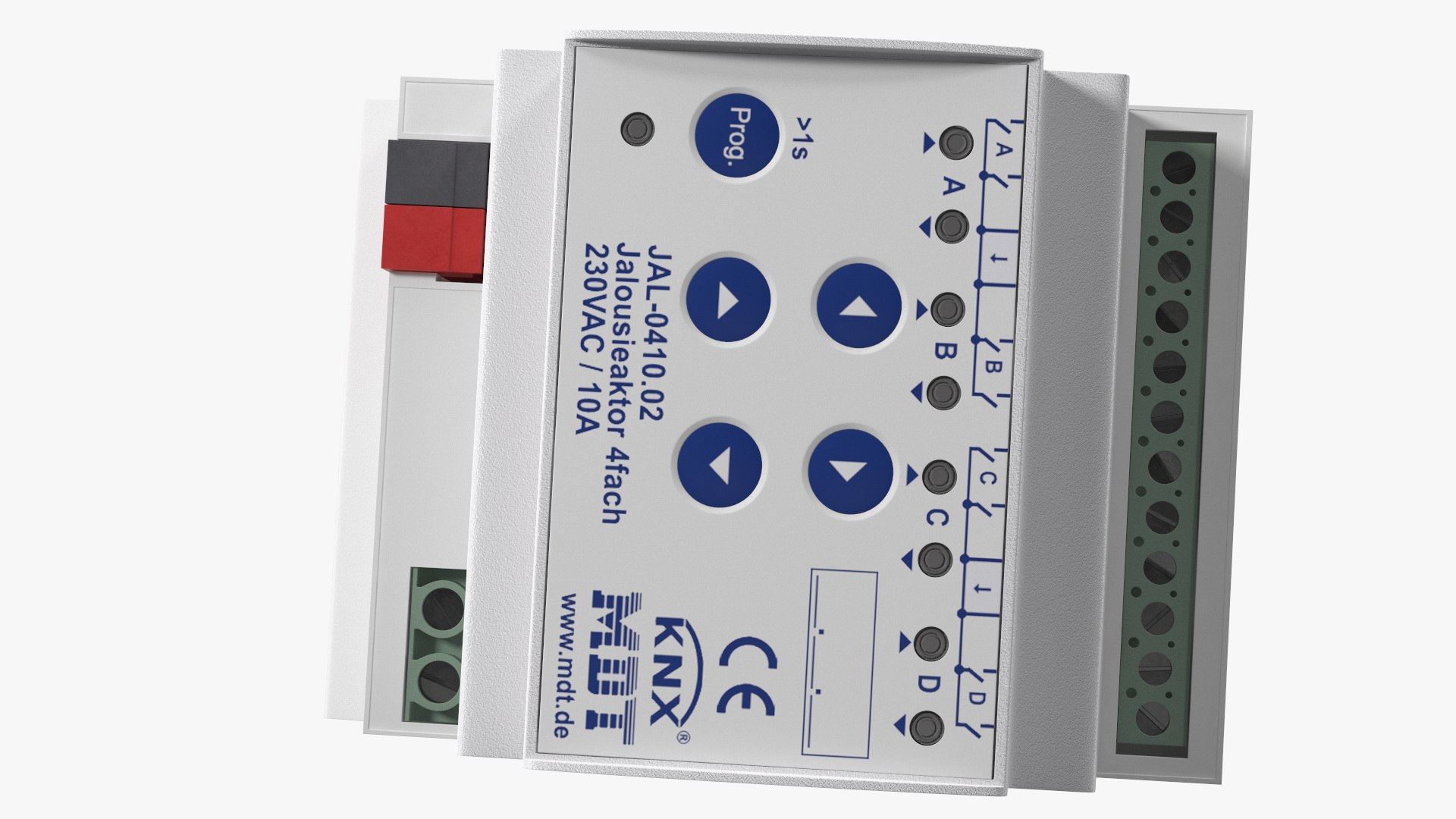 KNX Blind Actuator Four Gang 3D Model - TurboSquid 1892997