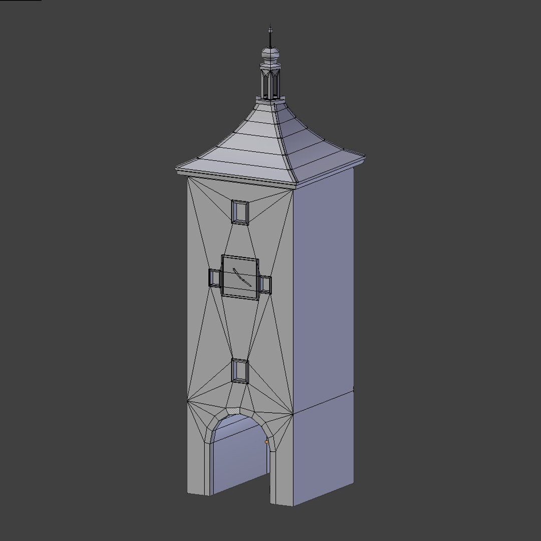Clock Tower 3d Model