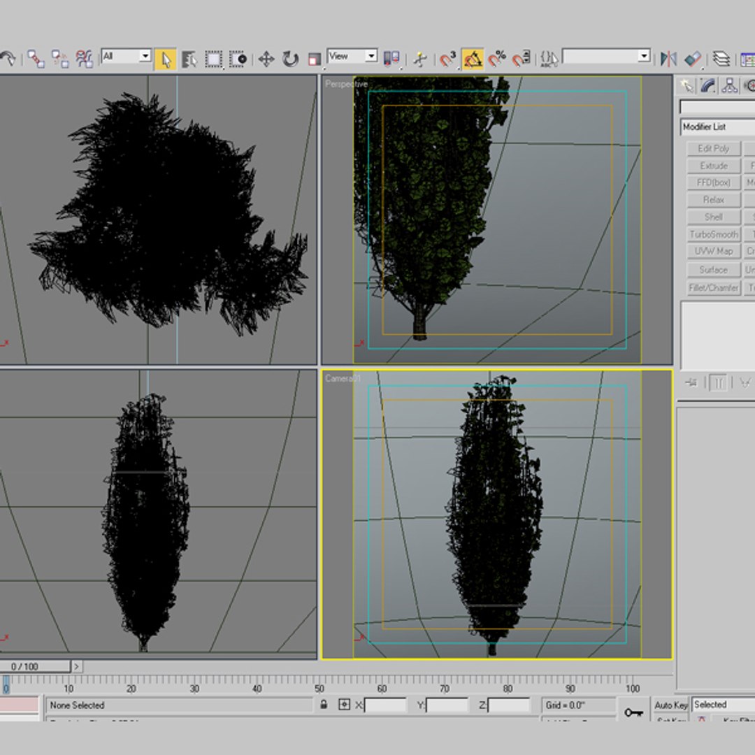 3ds Max Bush Small Tree