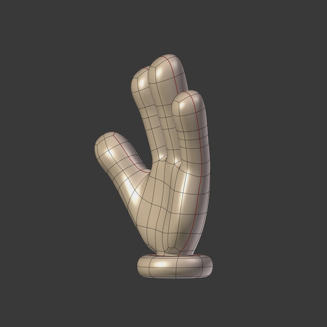 3D cartoon hand - TurboSquid 1415339