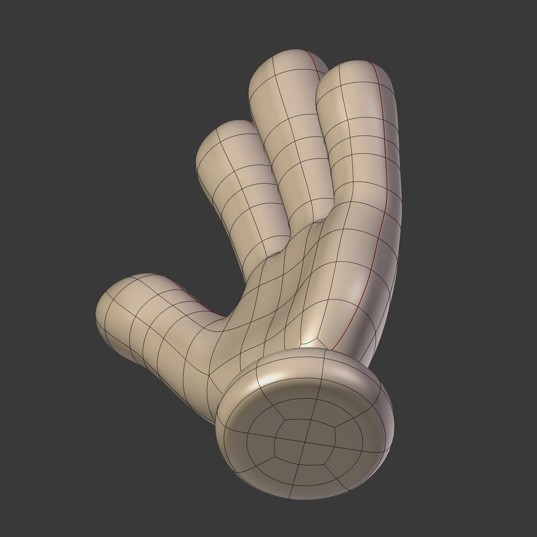 3D cartoon hand - TurboSquid 1415339