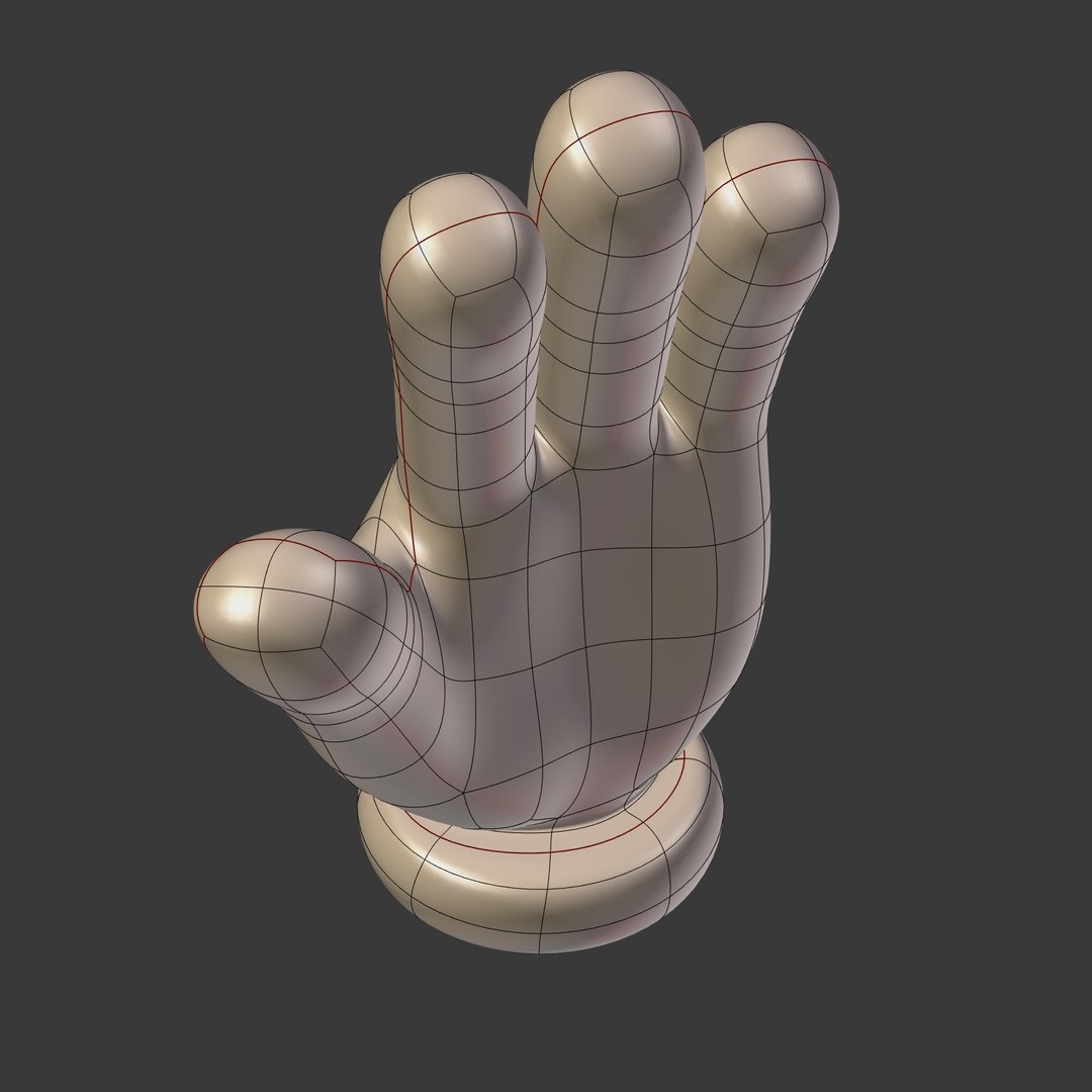 3D cartoon hand - TurboSquid 1415339