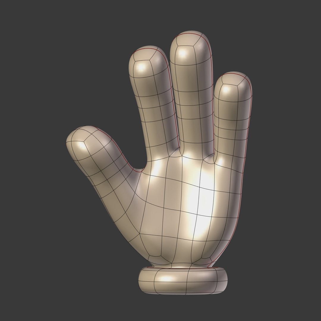 3D Cartoon Hand - TurboSquid 1415339
