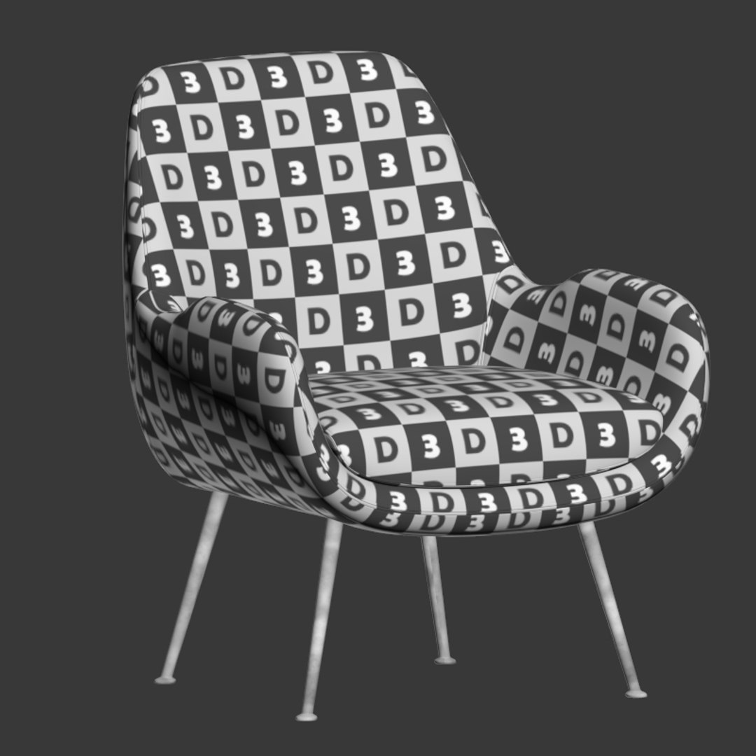 Moby accent chair 3D model - TurboSquid 1547782