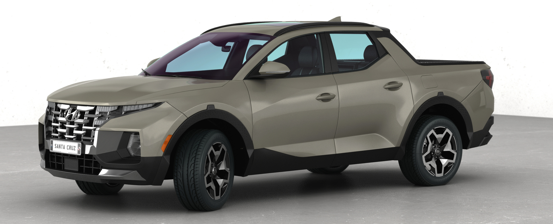 Hyundai Santa Cruz 2022 Low Interior And Opening Trunk 3D Model ...