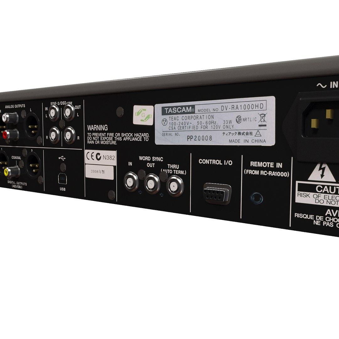 tascam ra1000 3d 3ds