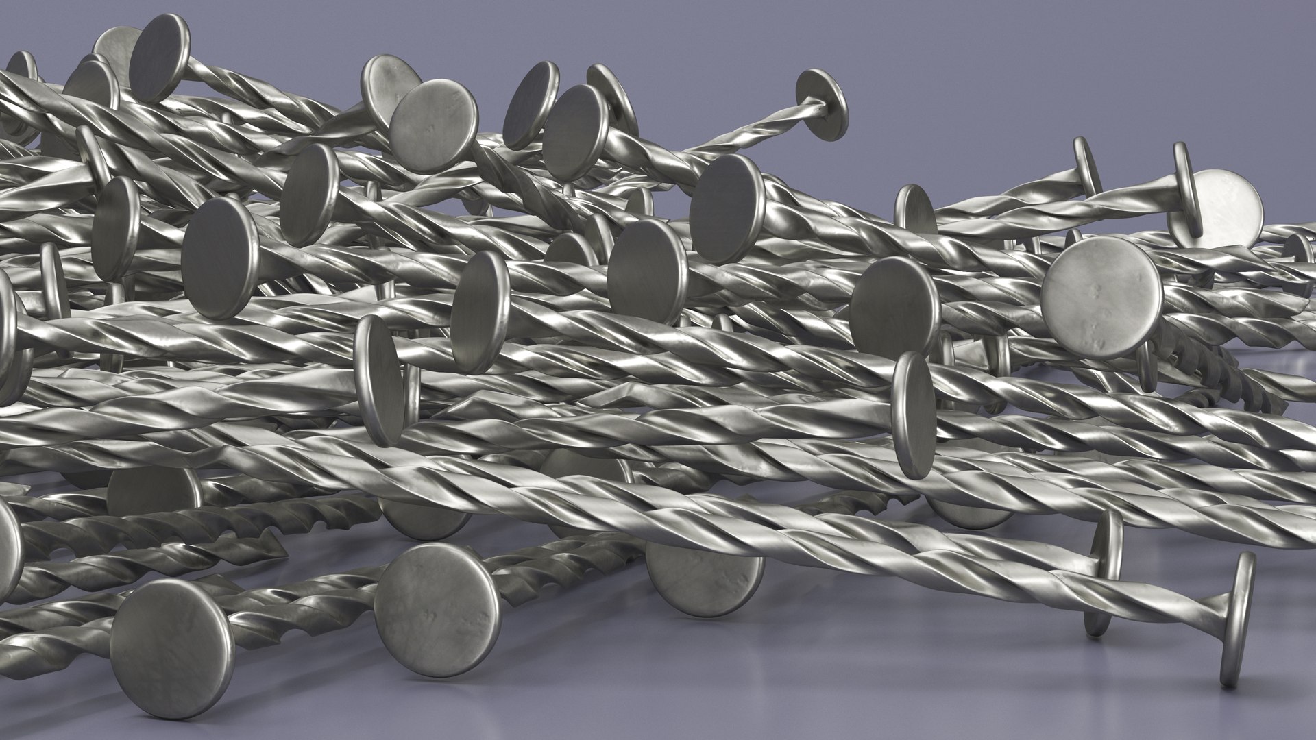 Spiral Shank Nails 3D Model - TurboSquid 2059849
