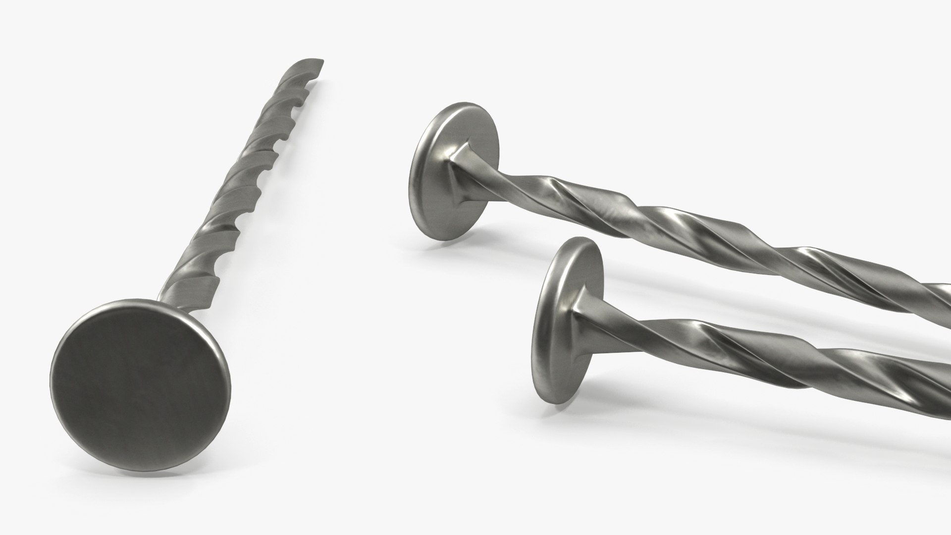Spiral Shank Nails 3D Model - TurboSquid 2059849
