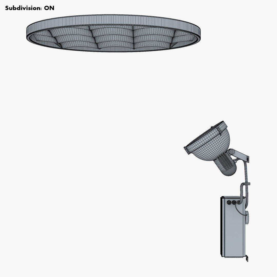 3D Floodlight And Indirect Reflector V 1 Model - TurboSquid 1993864