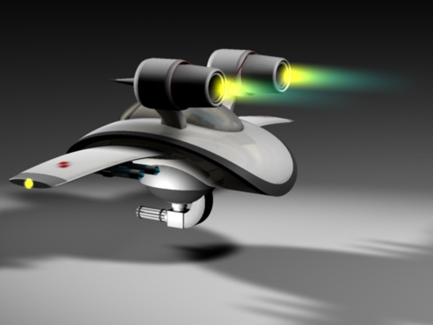 c4d a1 rocket sci-fi ship