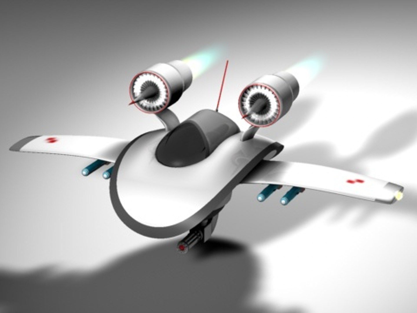 c4d a1 rocket sci-fi ship